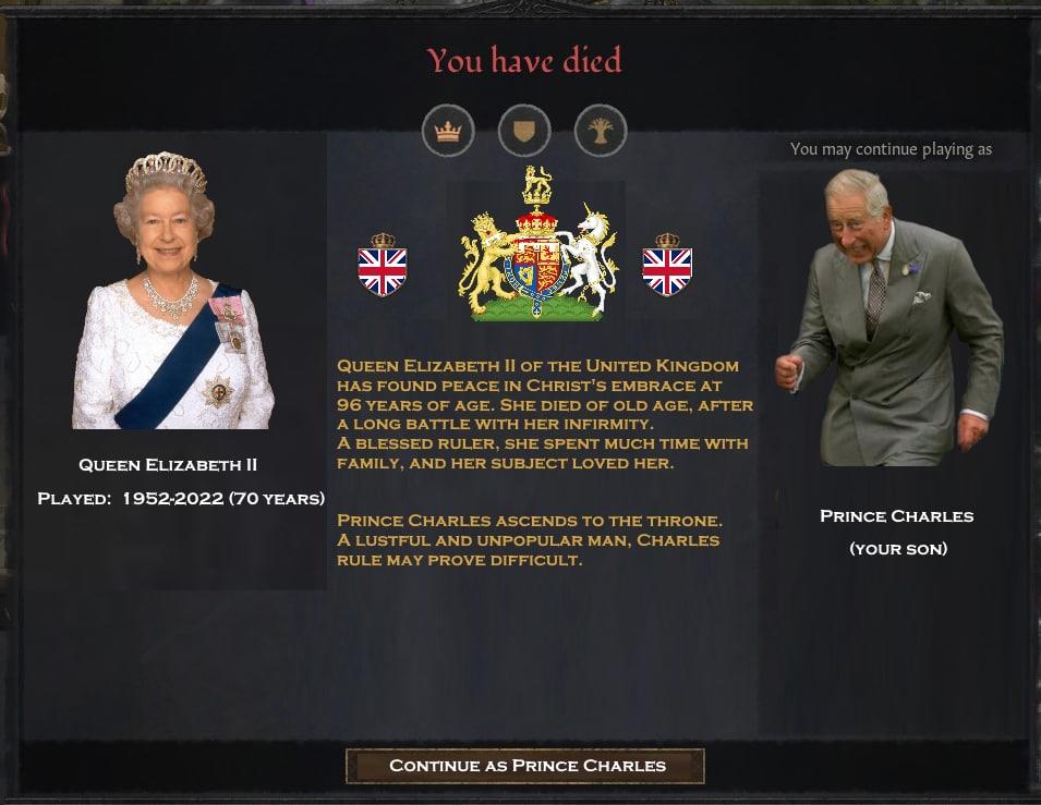 If Elizabeth II was a CK3 character | Queen Elizabeth II's Death | Know ...