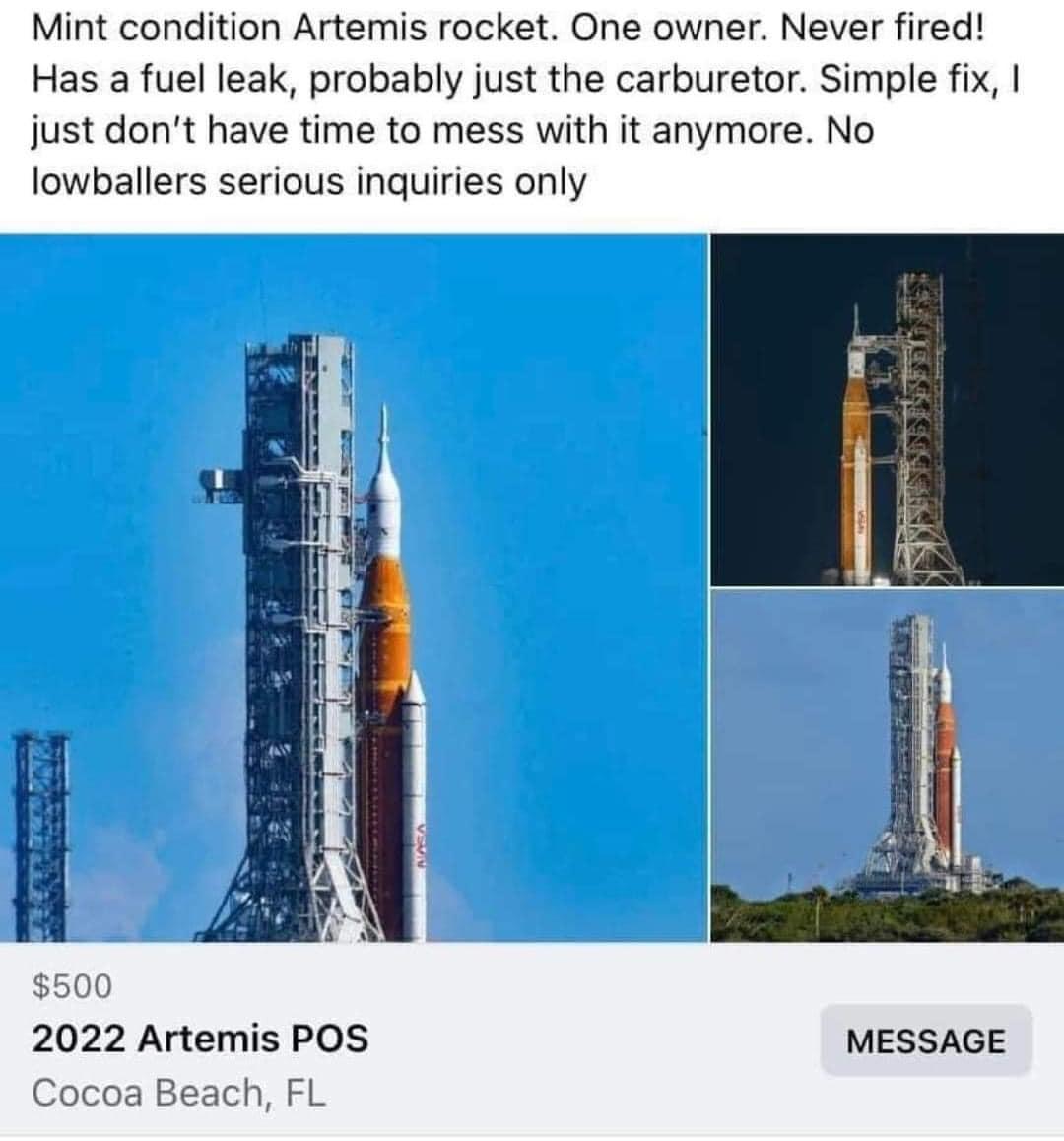 ARTEMIS ROCKET | Facebook / Meta | Know Your Meme