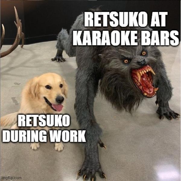 Aggretsuko be like | Dog vs. Werewolf | Know Your Meme
