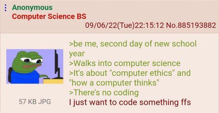 Anon tries to learn programming | /r/Greentext | Greentext Stories | Know Your Meme