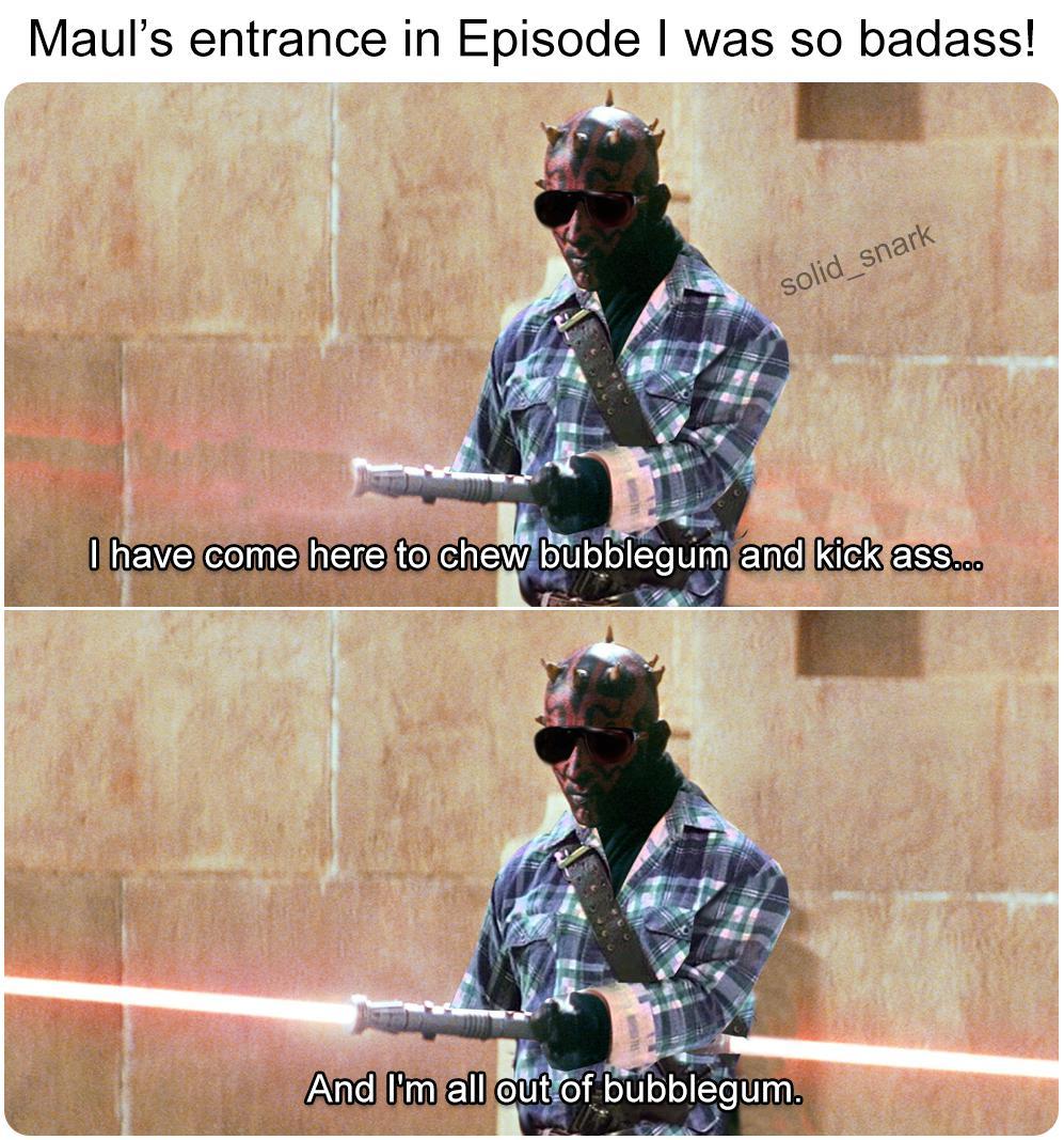 Darth Maul was such a badass! | /r/PrequelMemes | Prequel Memes | Know ...