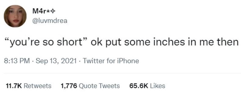 “you’re so short” ok put some inches in me then | "You're So Short ...