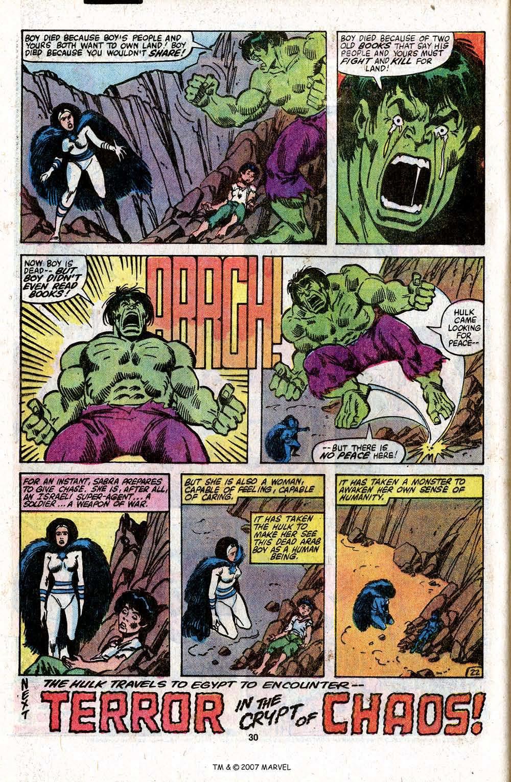 The Incredible Hulk #256, p30 | Sabra (Israeli Marvel Superhero) | Know ...