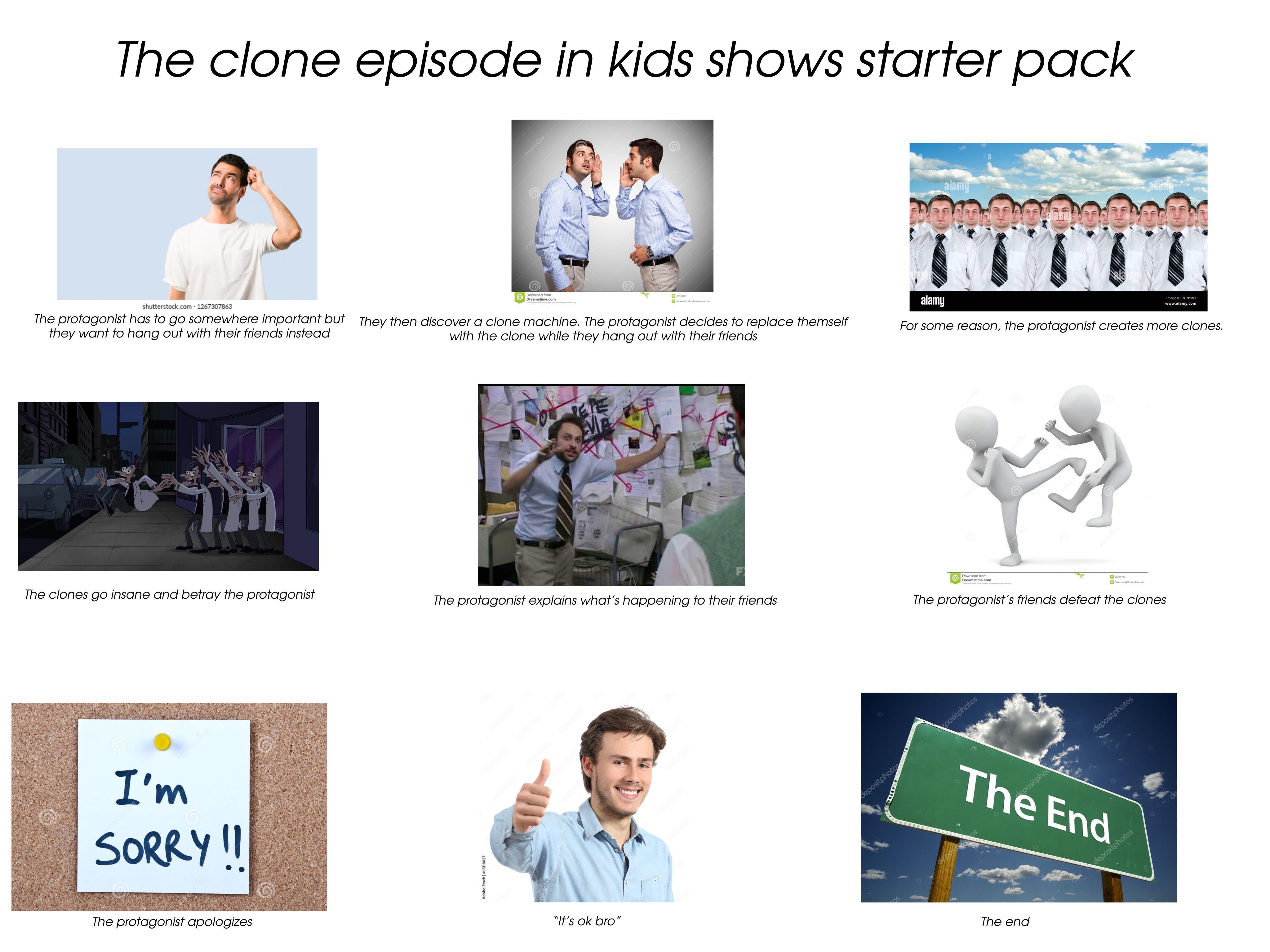 The clone episode in kids shows starter pack | /r/starterpacks ...