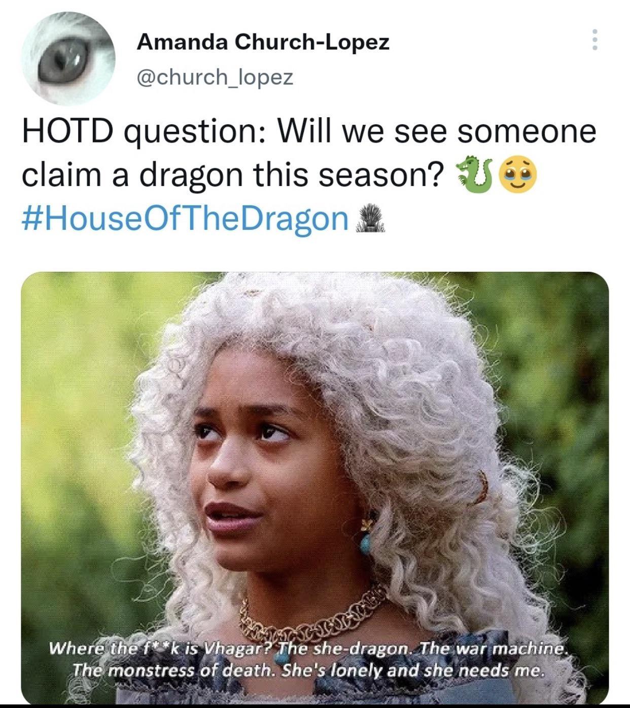 We riot if *That Hoary Old Bitch doesn’t get her new mommy next episode ...