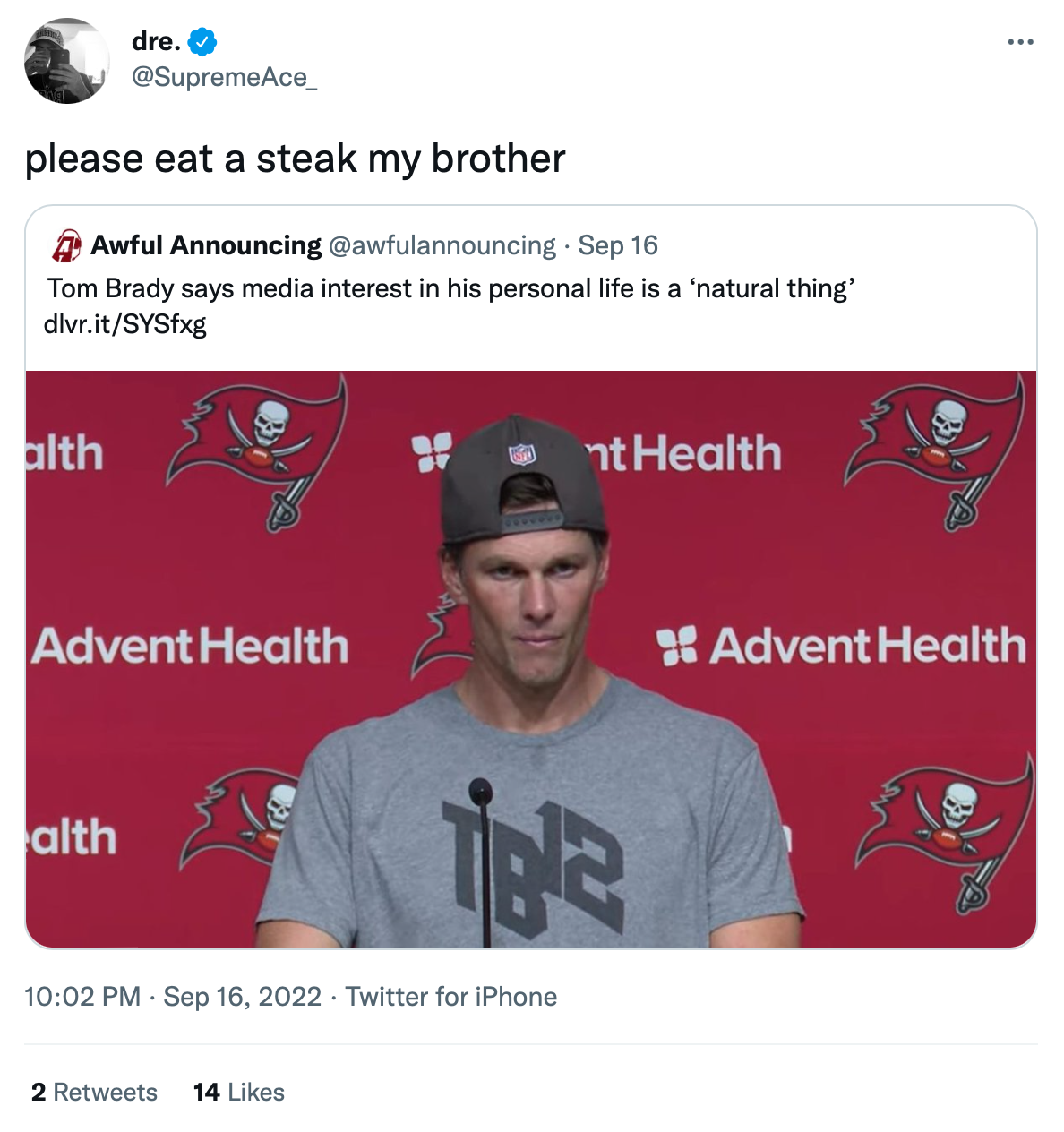 Please Eat A Steak | Stoned Alien Tom Brady | Know Your Meme