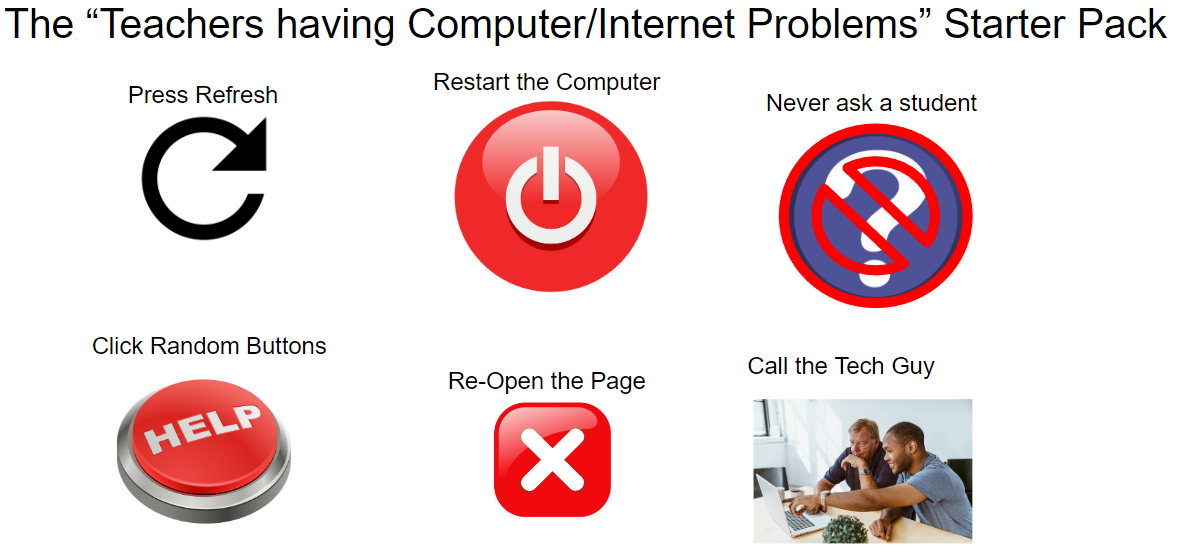 The "Teachers having Computer/Internet Problems" Starter Pack | /r ...