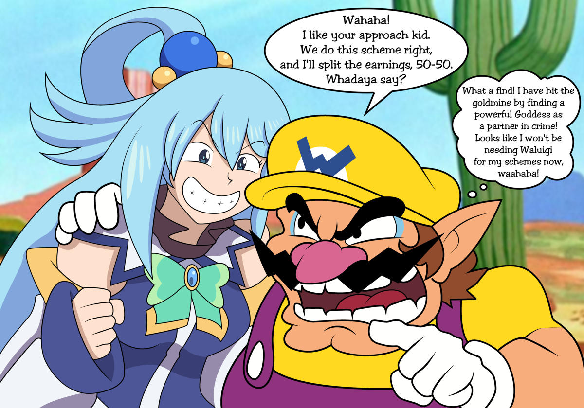 Aqua Deluxe and Wario | Crossover | Know Your Meme