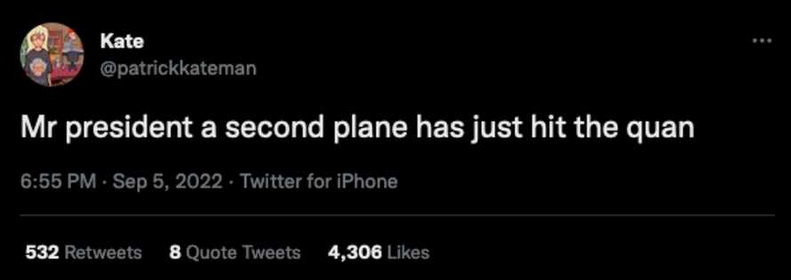 A second plane has just hit the quan | A Second Plane Has Hit The X ...