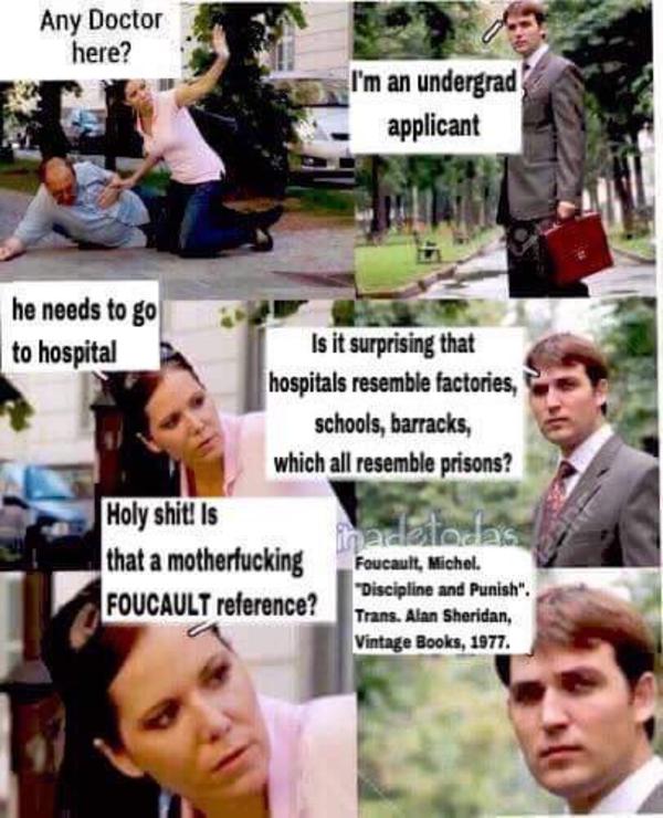 Undergrad | Michel Foucault | Know Your Meme