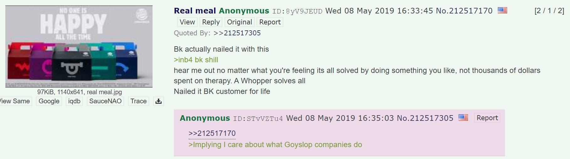 >Implying I care about what Goyslop companies do | Goyslop | Know Your Meme