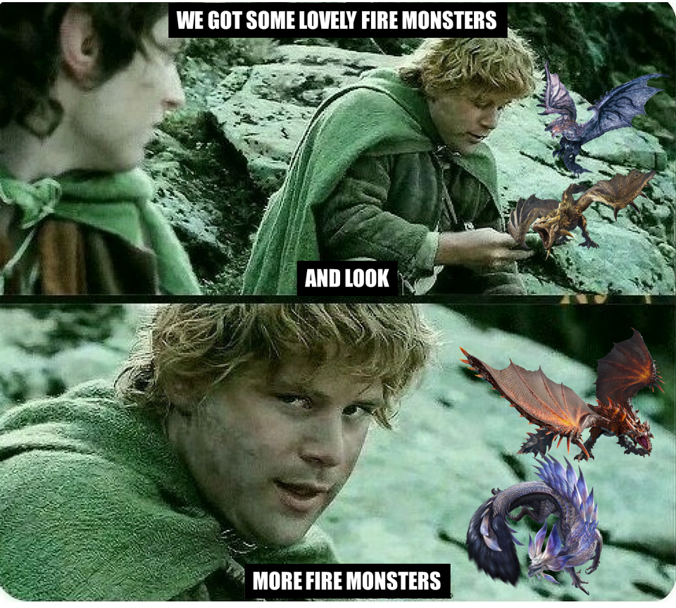 Samwise Gamgee curating the two MHR content updates | Monster Hunter ...