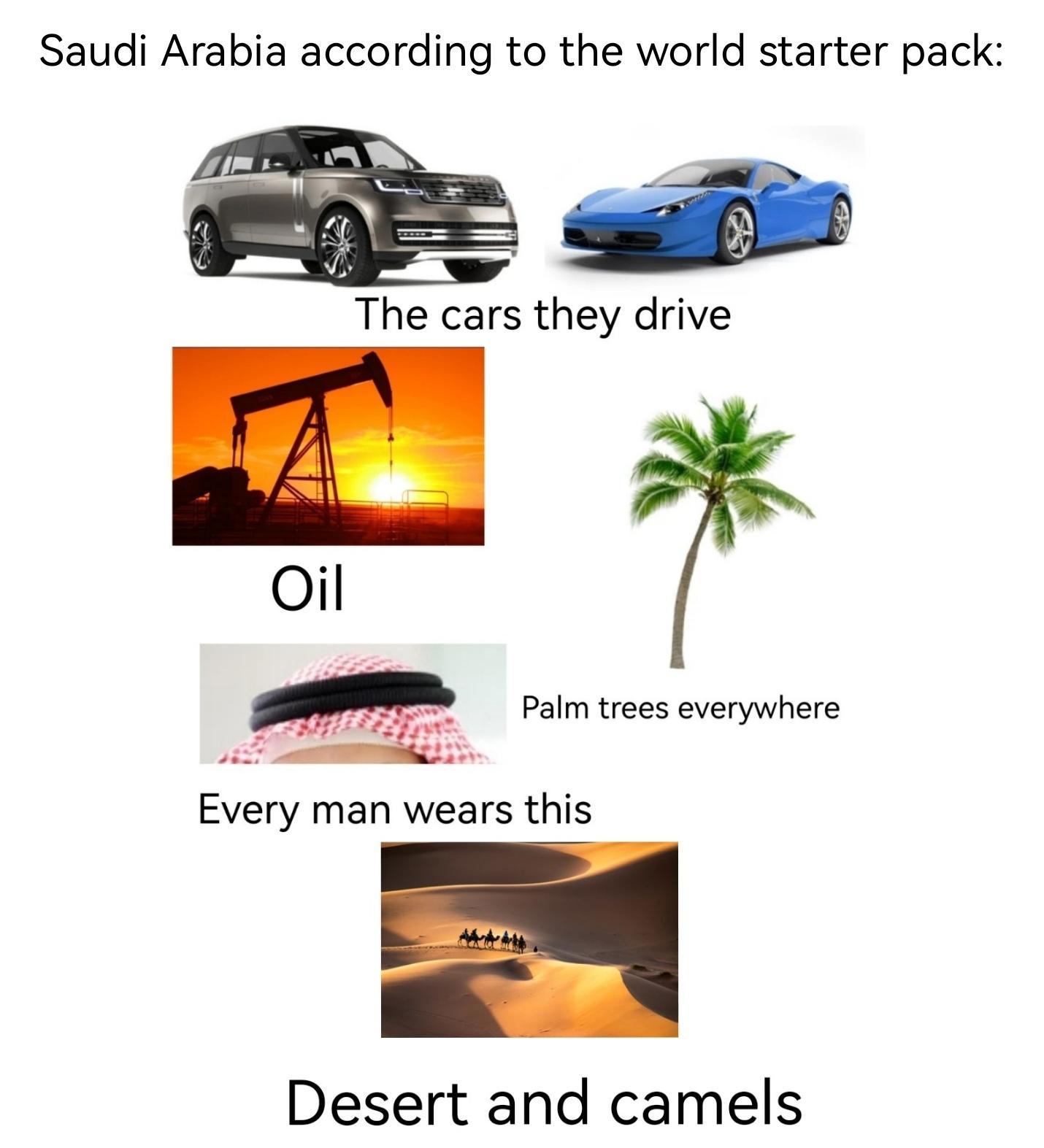 Saudi Arabia according to the world starter pack | /r/starterpacks ...