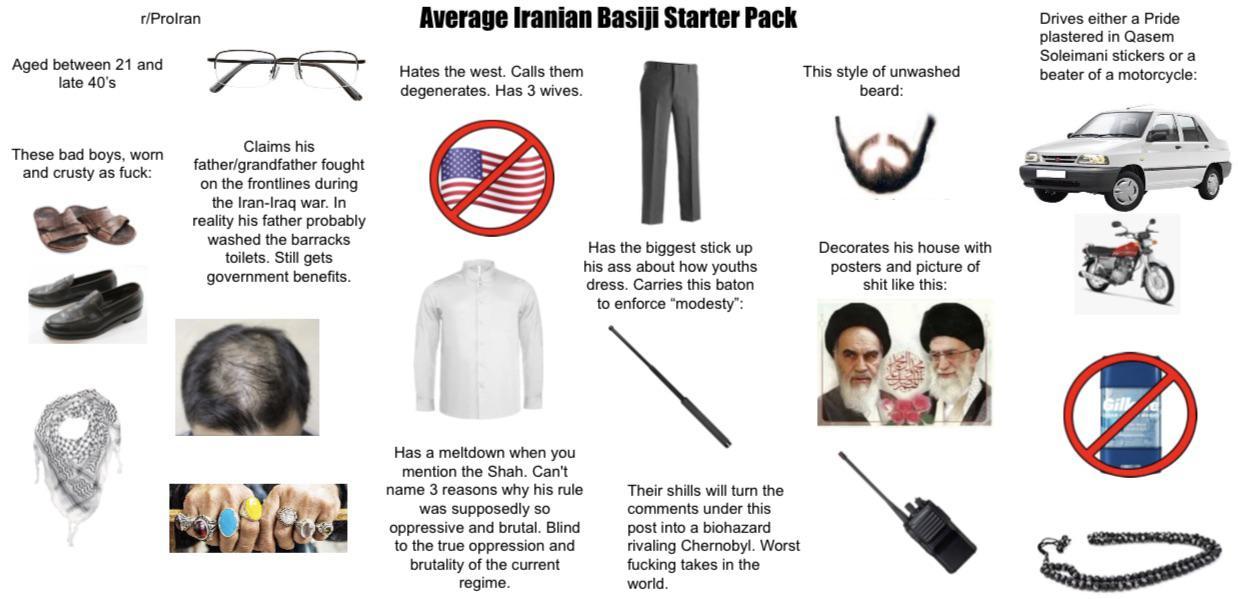 Average Iranian Basiji Starter Pack | /r/starterpacks | Starter Packs ...