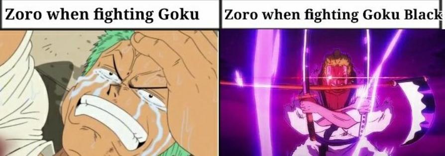 Zoro vs Black Goku | Racist Zoro / Minority Hunter Zoro | Know Your Meme