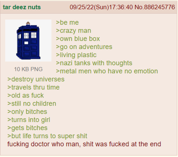 anon says dont blink | /r/Greentext | Greentext Stories | Know Your Meme