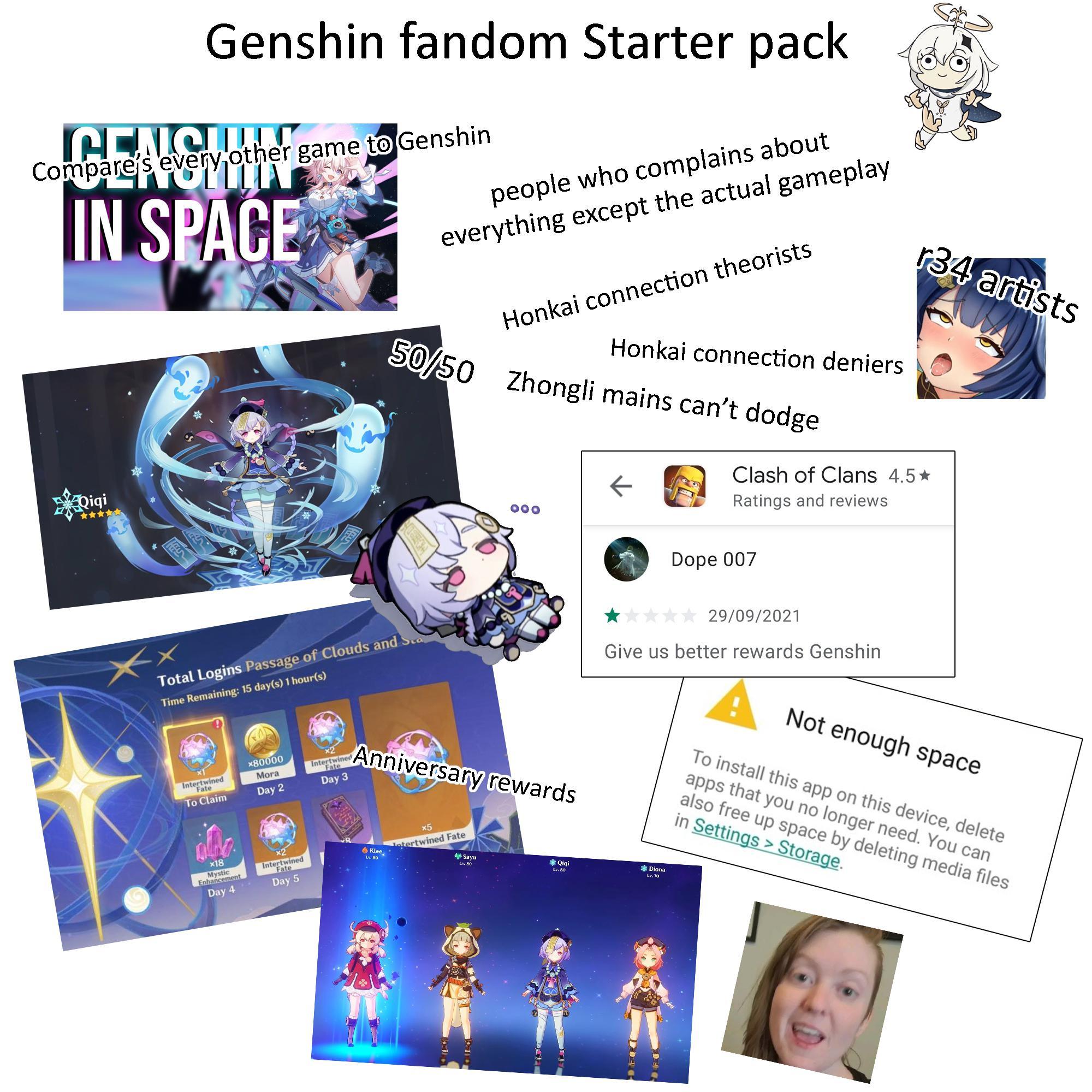 Genshin Fandom Starter pack | /r/starterpacks | Starter Packs | Know ...