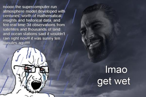 The virgin technology vs the chad nature | GigaChad | Know Your Meme