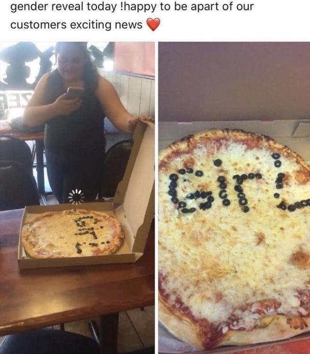 gender reveal pizza! | FAIL / Epic Fail | Know Your Meme