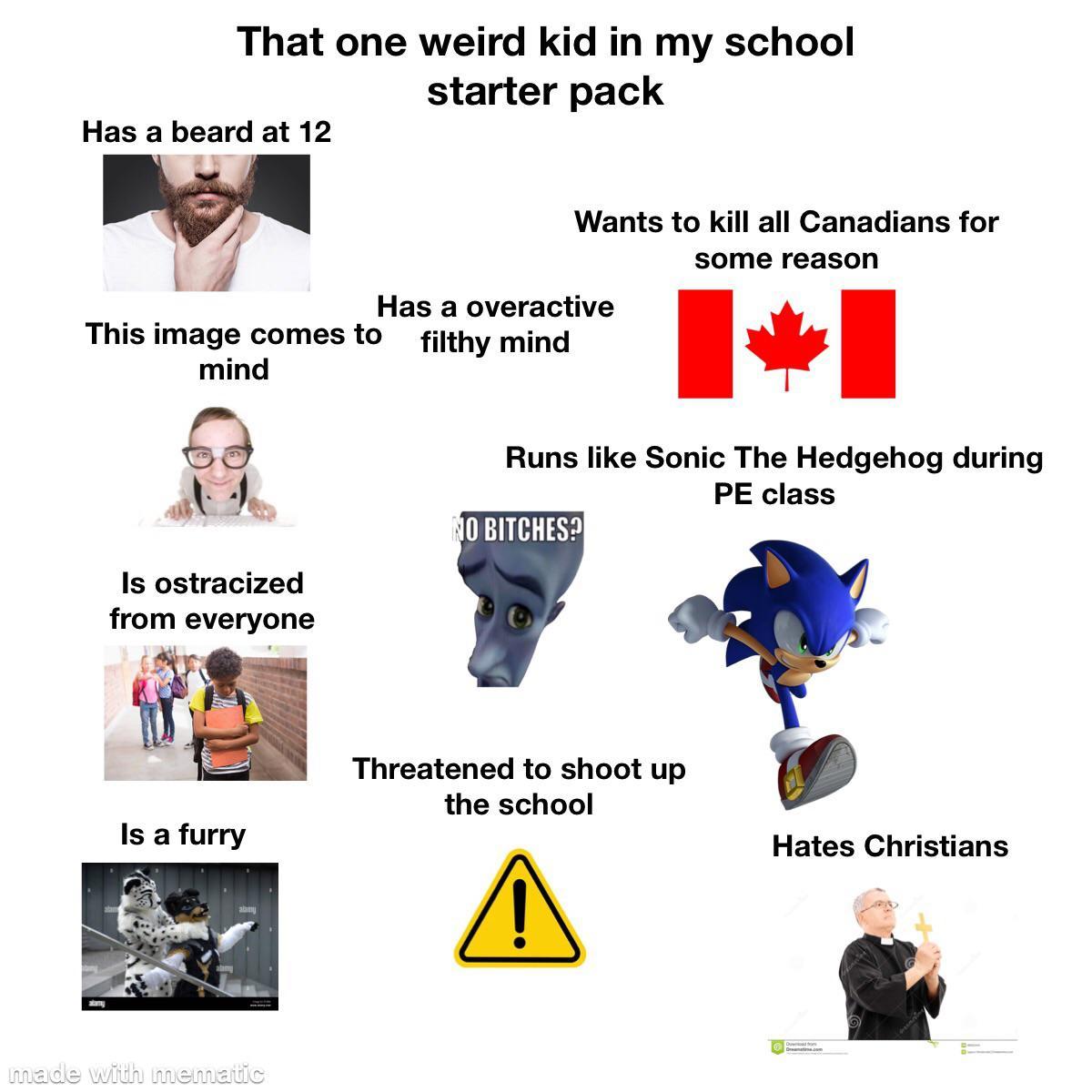That one weird kid in my school starter pack | /r/starterpacks ...