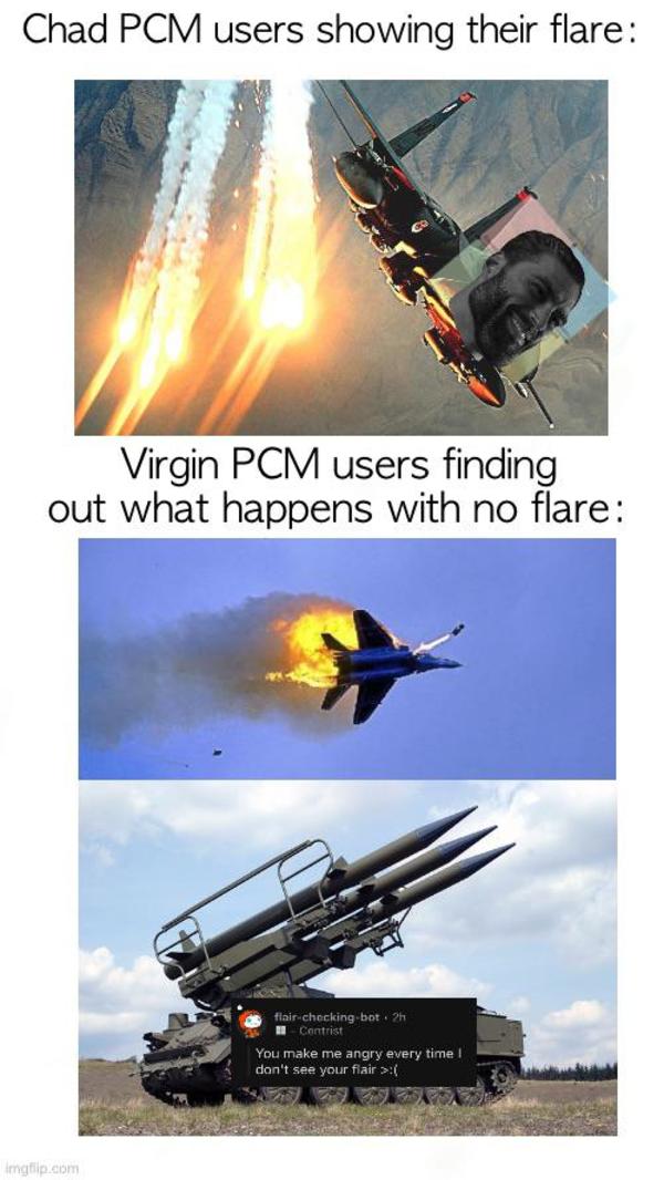 Chad flared vs virgin unflared | /r/PoliticalCompassMemes | Political ...