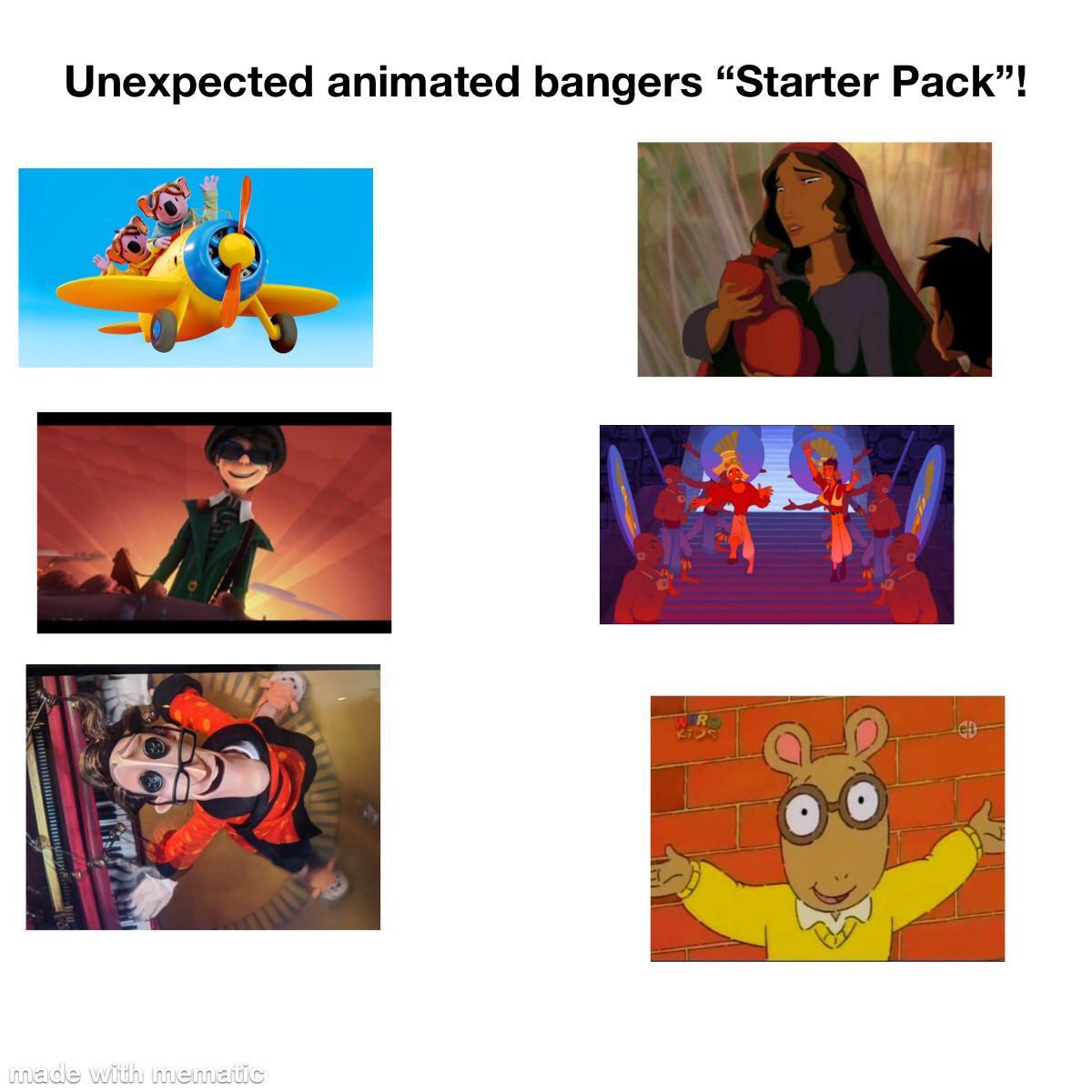 Greatest unexpected animated bangers “Starter Pack”! [OC] | /r ...