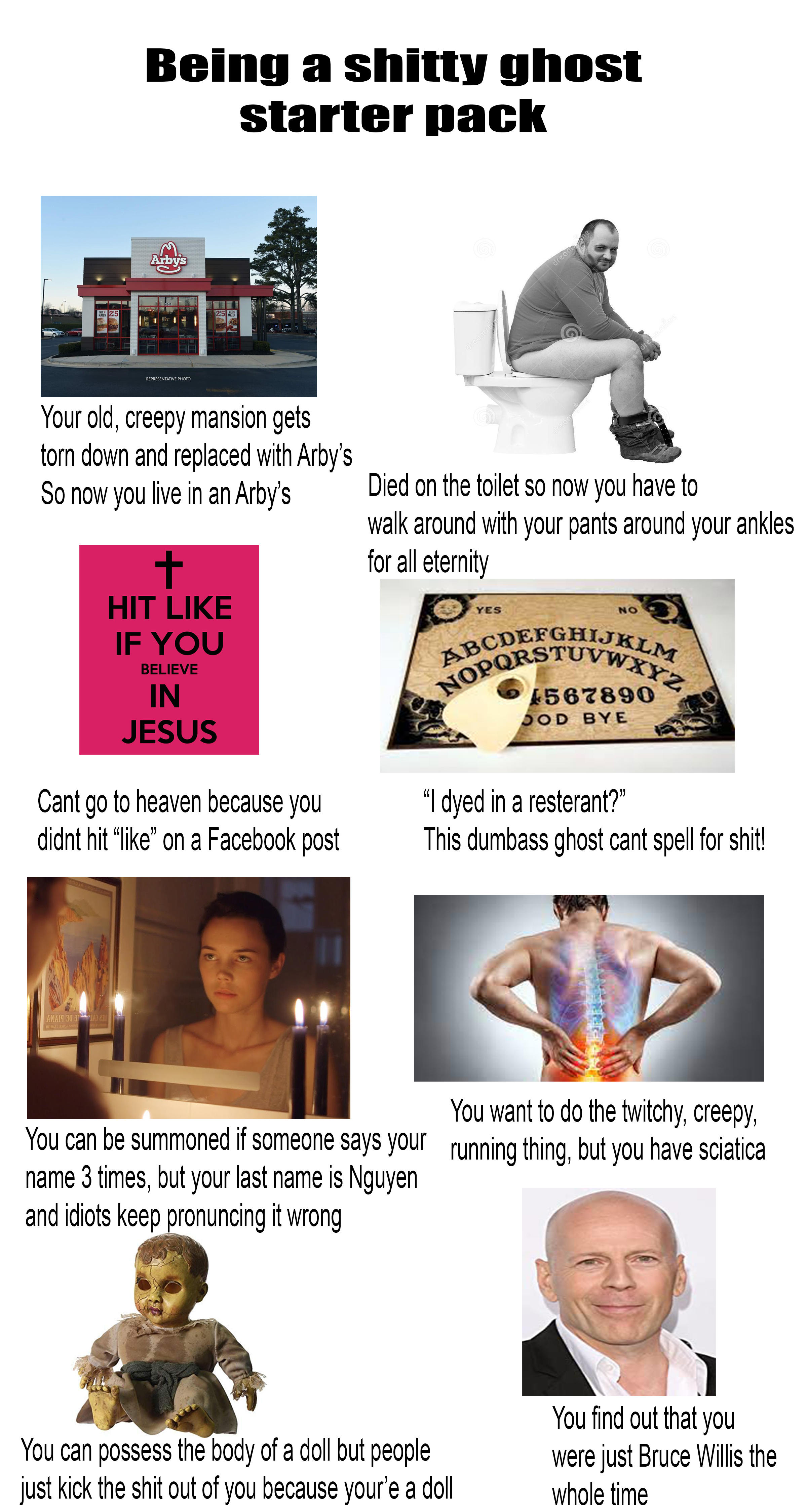 Being a shitty ghost starter pack | /r/starterpacks | Starter Packs ...