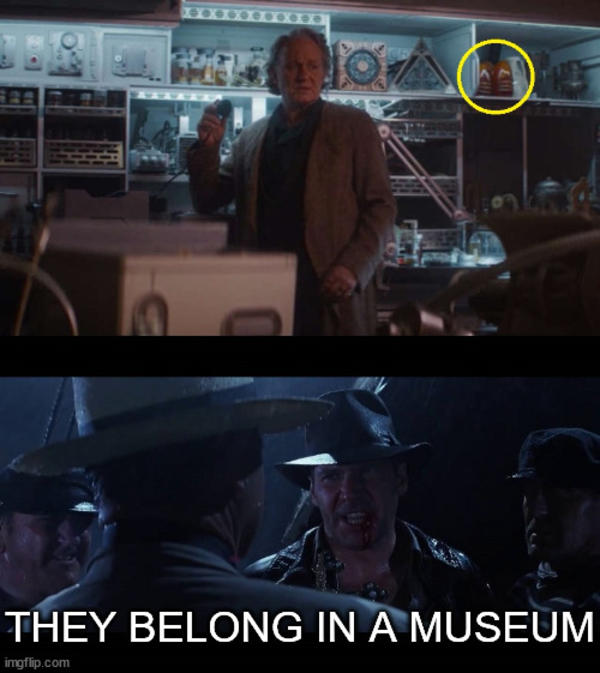 Indy didn't retrieve these just to have them sit in a back store room ...