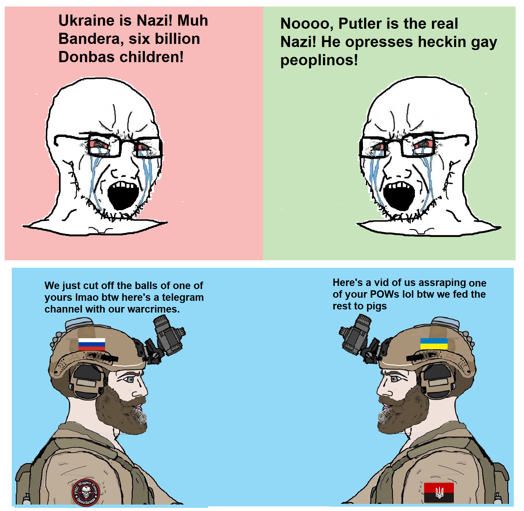 Russo-Ukrainian War discourse in a nutshell | /r/PoliticalCompassMemes ...