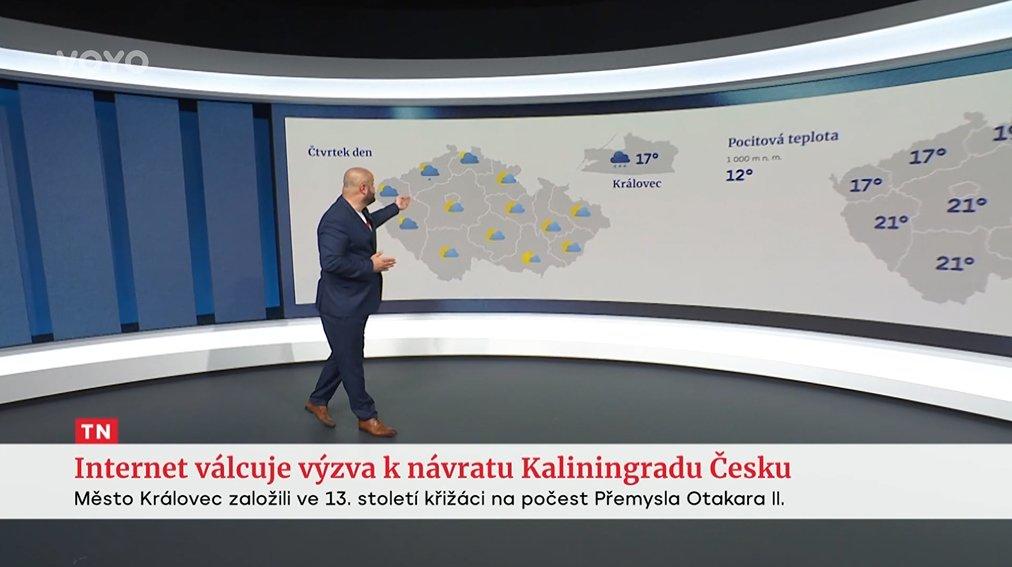 To support local meme the largest Czech TV channel does a weather ...