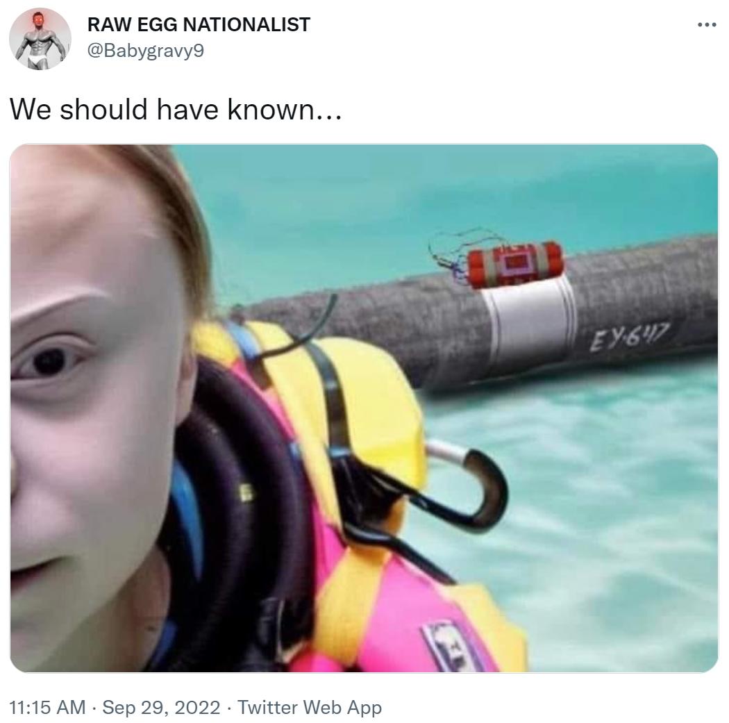We should have known... | 2022 Nord Stream Pipeline Leaks | Know Your Meme