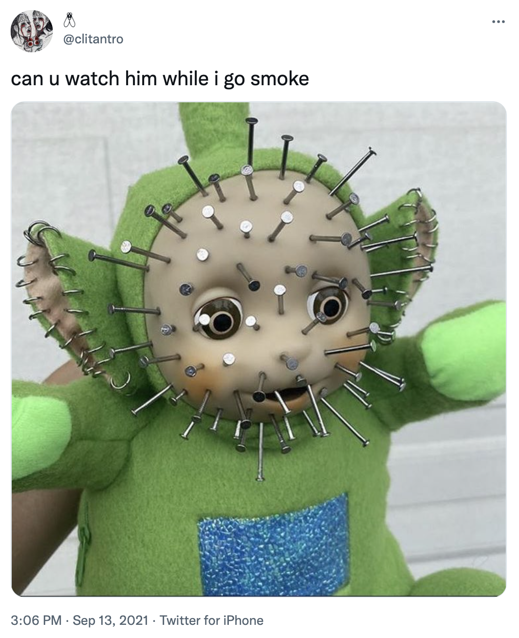 Can You Watch Him While I Go Smoke (Twitter Meme) | Can You Watch Him ...