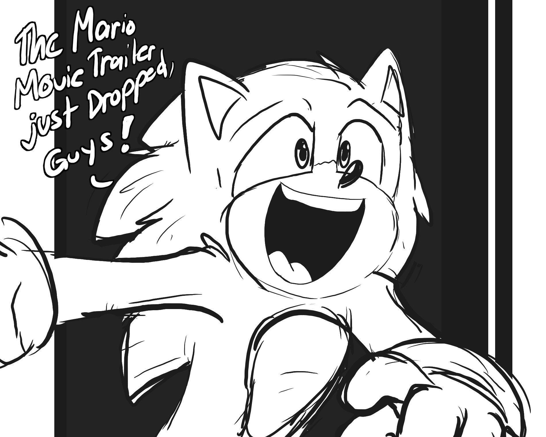 Being the fanboy he can be, I honestly think Movie Sonic would freak ...