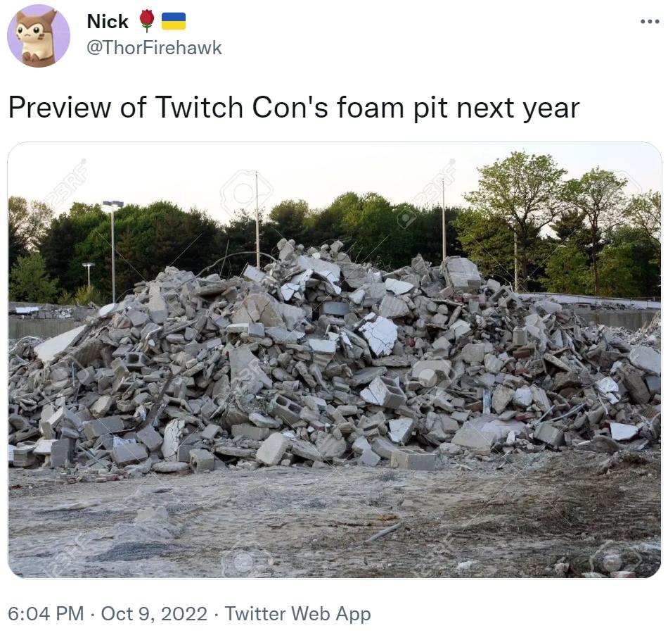 Preview of Twitch Con's foam pit next year | 2022 TwitchCon Foam Pit ...