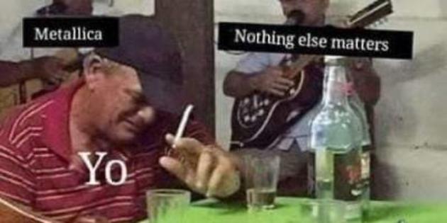 Man Crying To Nothing Else Matters | Man Crying In The Bar | Know Your Meme