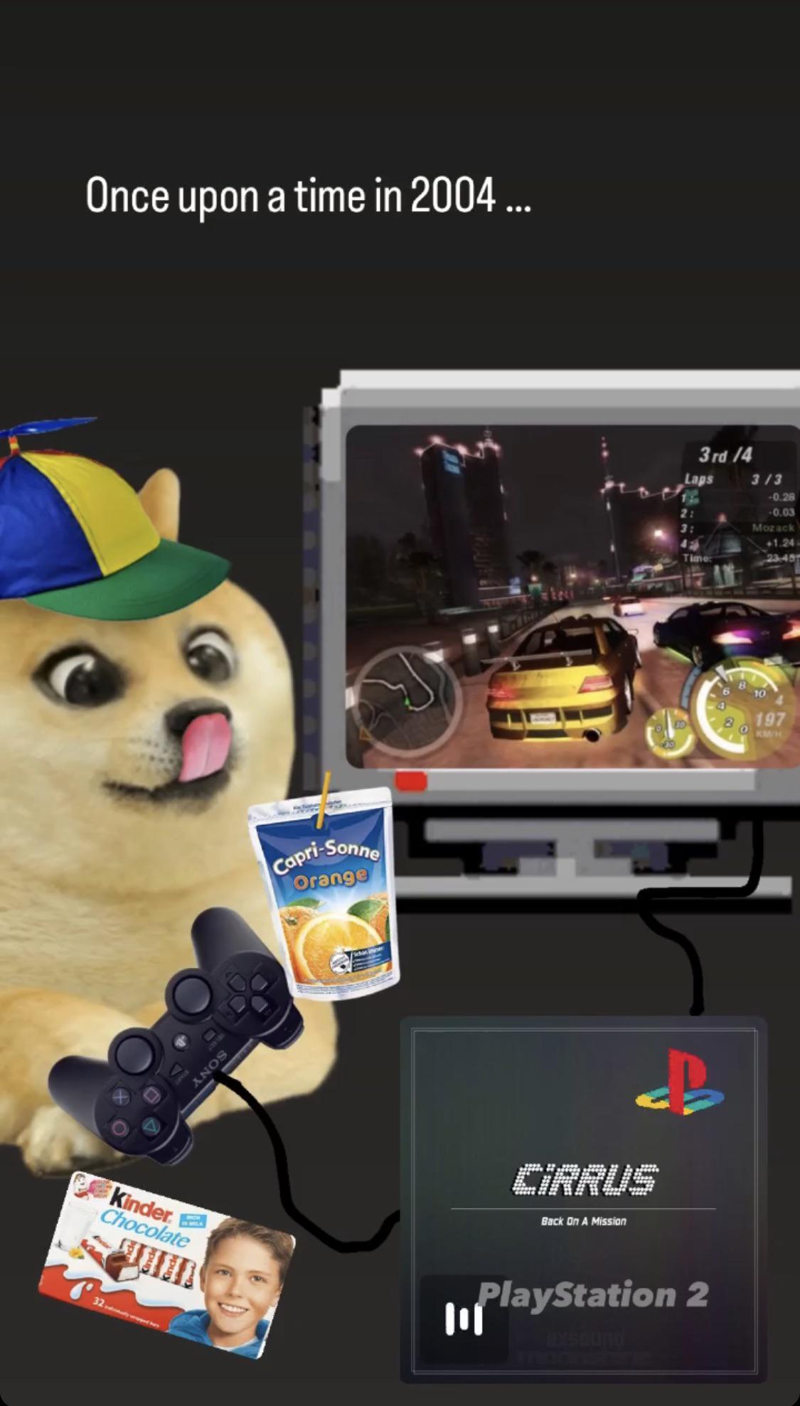 Le ps2 & kinder choccy have arrived | /r/dogelore | Ironic Doge Memes | Know Your Meme