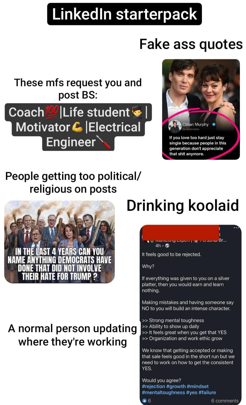 LinkedIn starterpack | /r/starterpacks | Starter Packs | Know Your Meme