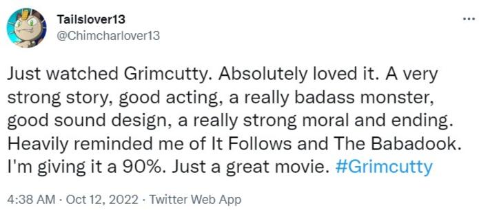 Just watched Grimcutty. Absolutely loved it. A very strong story, good ...