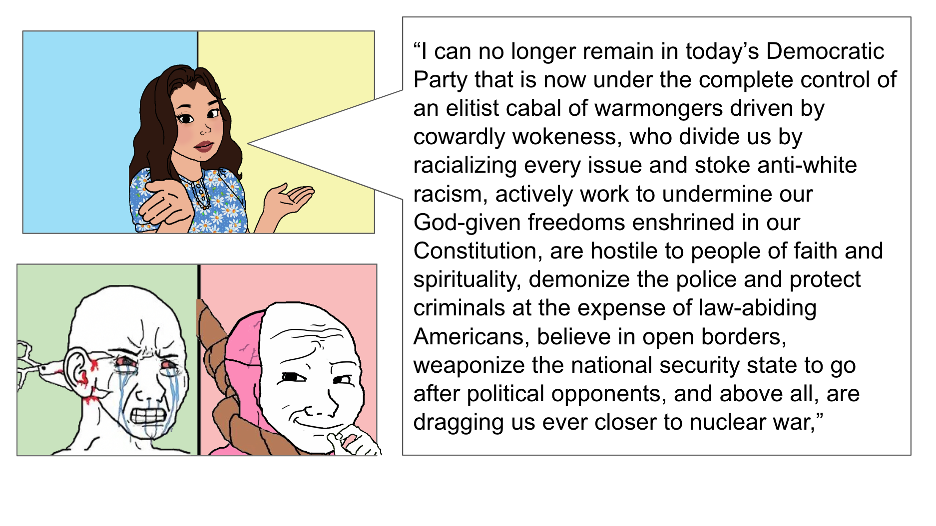 Tulsi heckin cute and valid | /r/PoliticalCompassMemes | Political ...