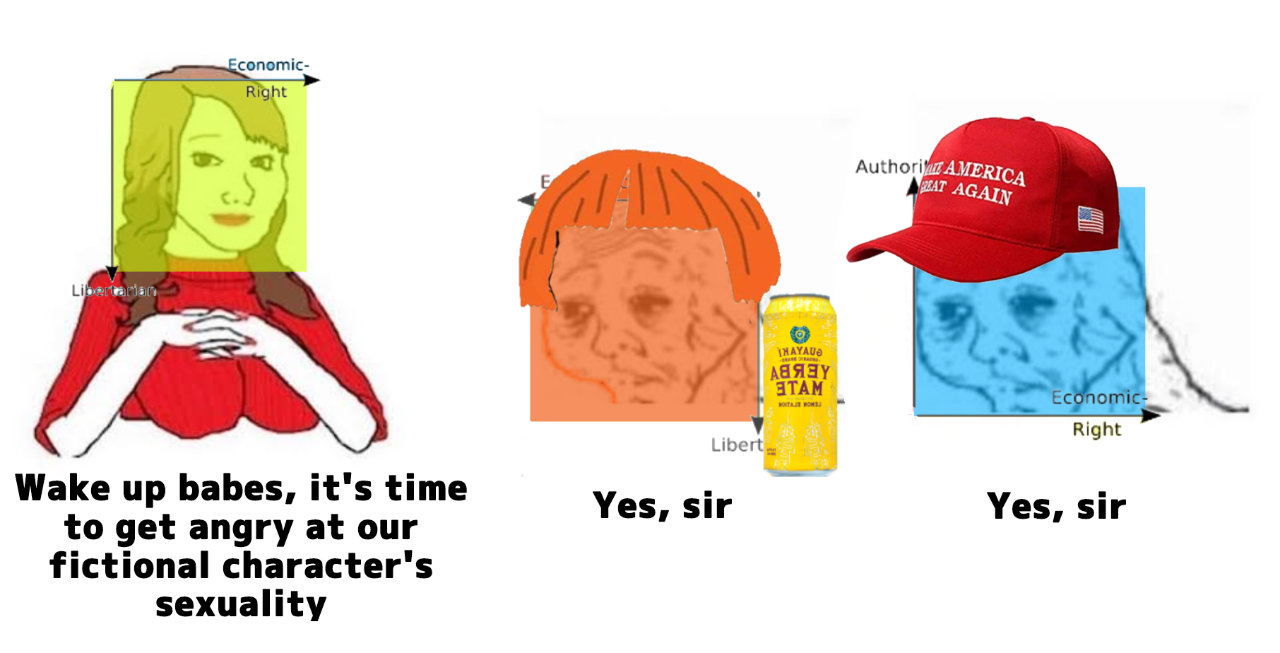 Wake up babes | /r/PoliticalCompassMemes | Political Compass | Know Your Meme