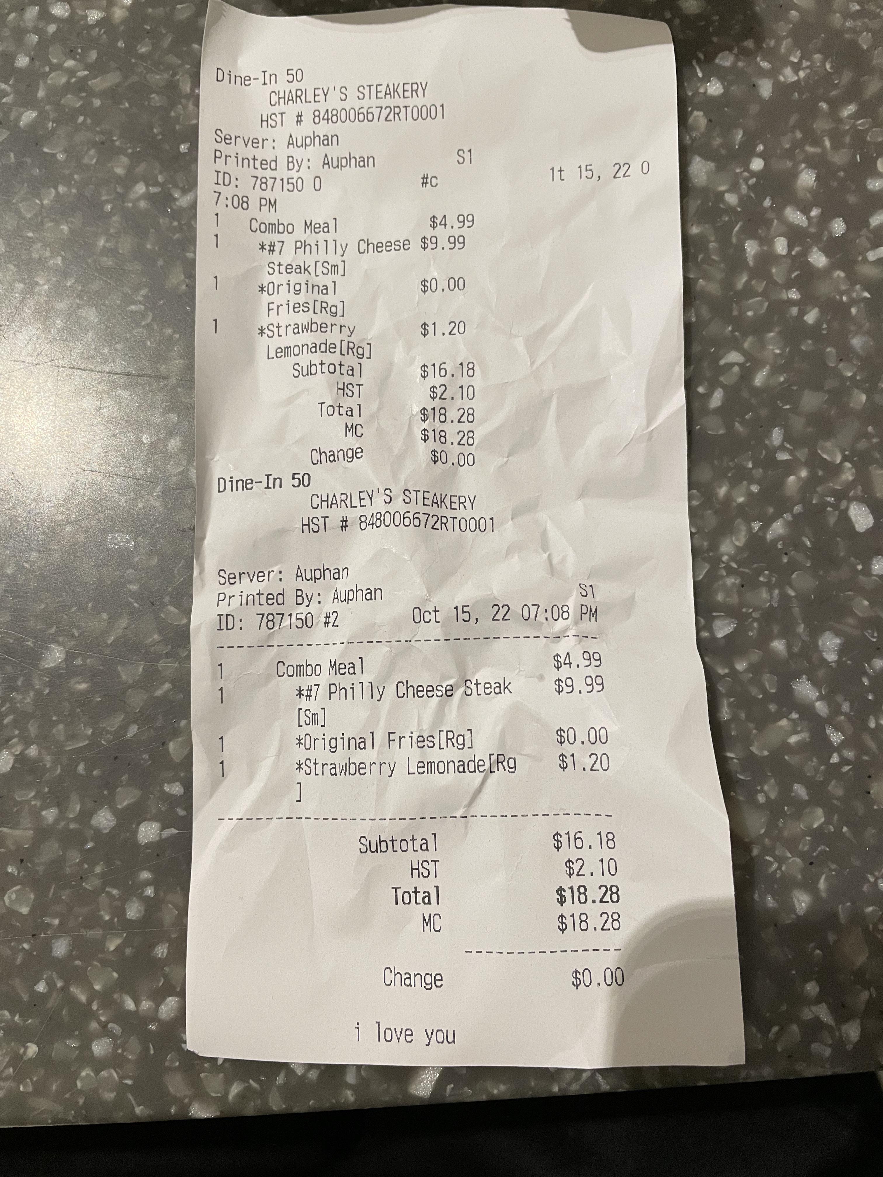 Receipt I got today (read the bottom) | /r/wholesomememes | Wholesome ...