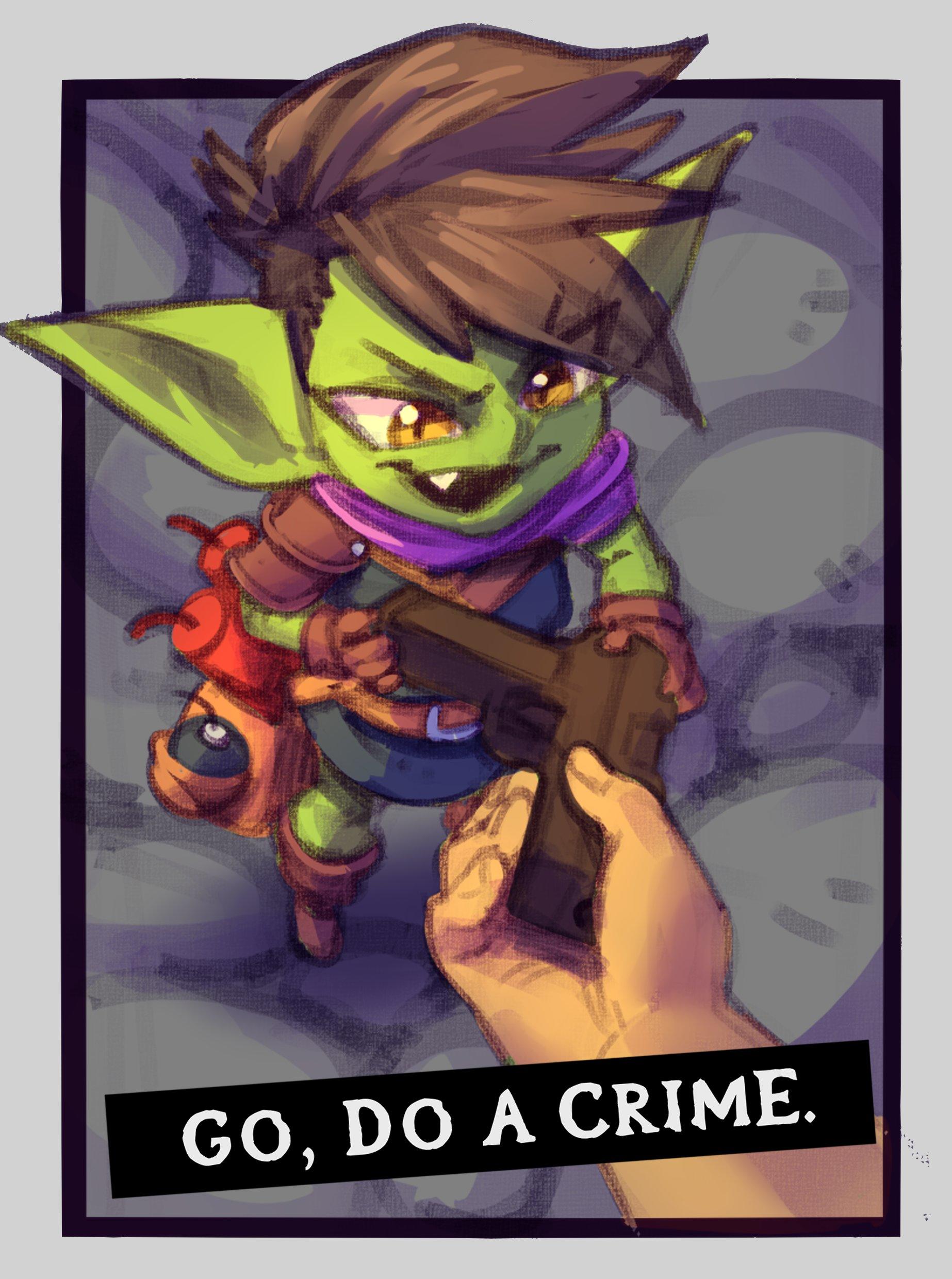 a small creature with a great need for destruction🧨🧨🧨 #gobtober2022 ...