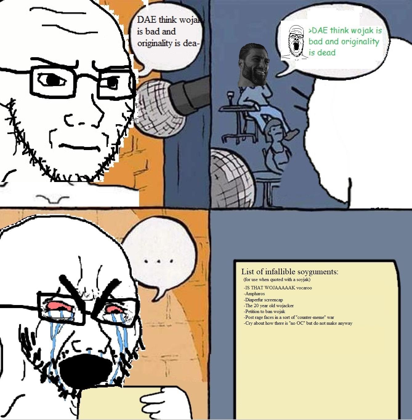 DAE think wojak is bad and originality is dead | Soy Boy Face / Soyjak ...