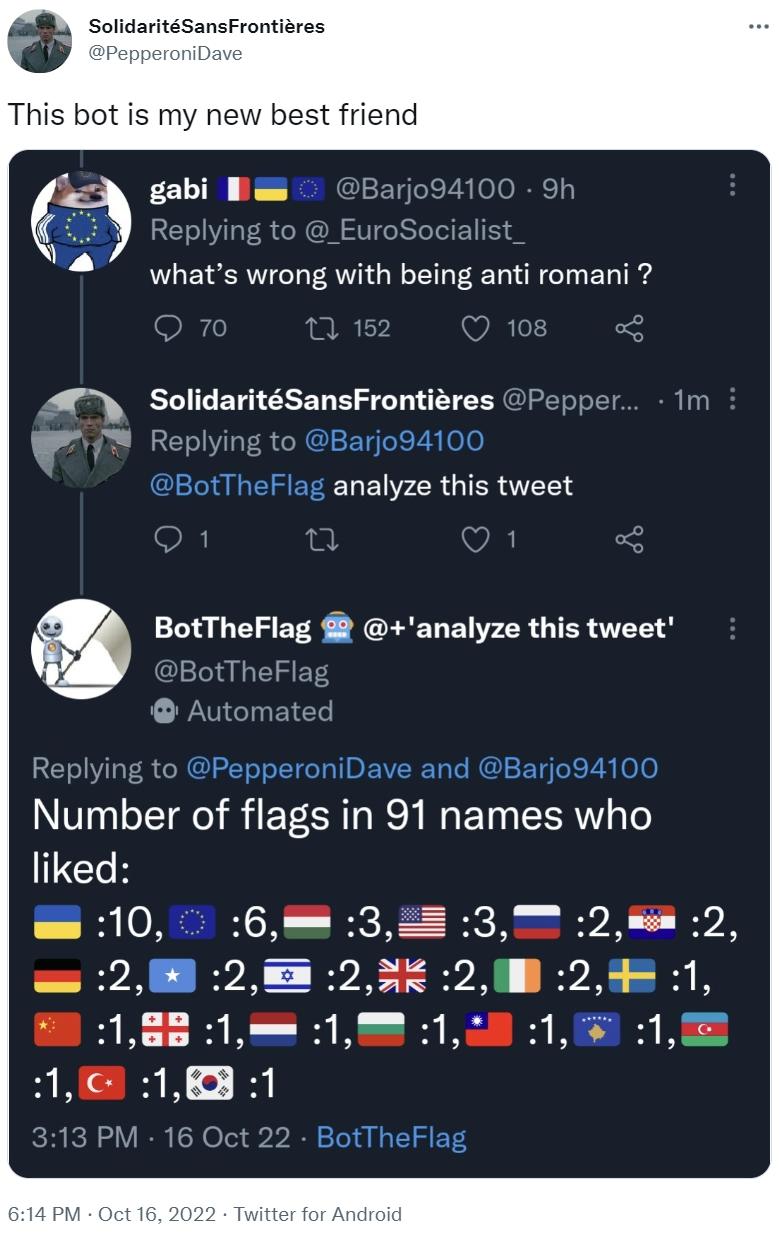 This bot is my new best friend | BotTheFlag | Know Your Meme