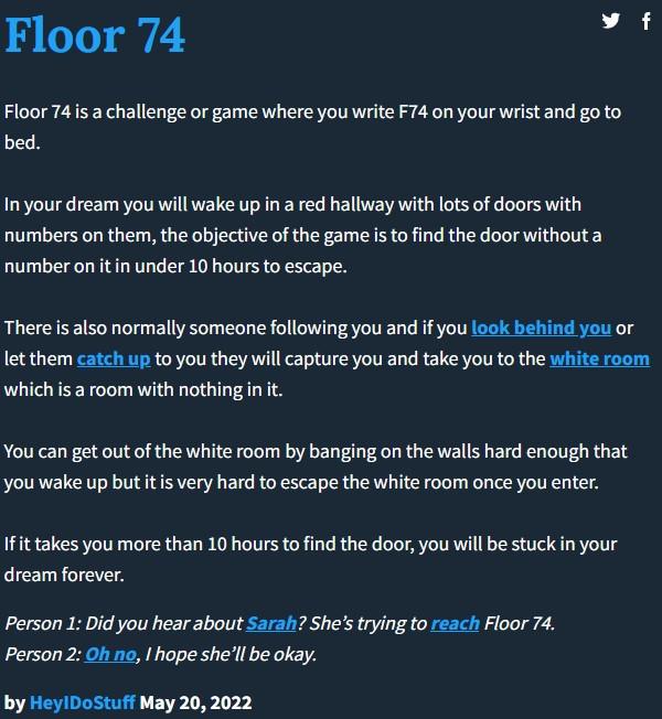 Floor 74 Challenge Rules | F74 / Floor 74 Trend | Know Your Meme