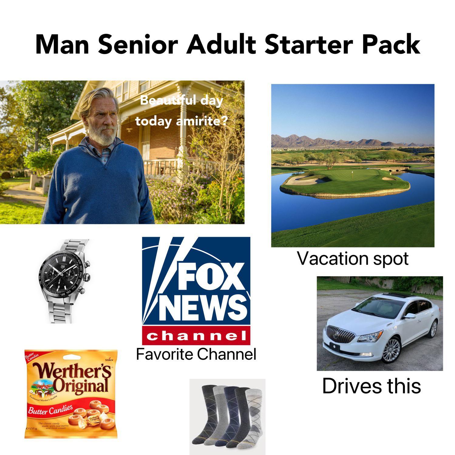 Man Senior Adult Starter Pack | /r/starterpacks | Starter Packs | Know ...