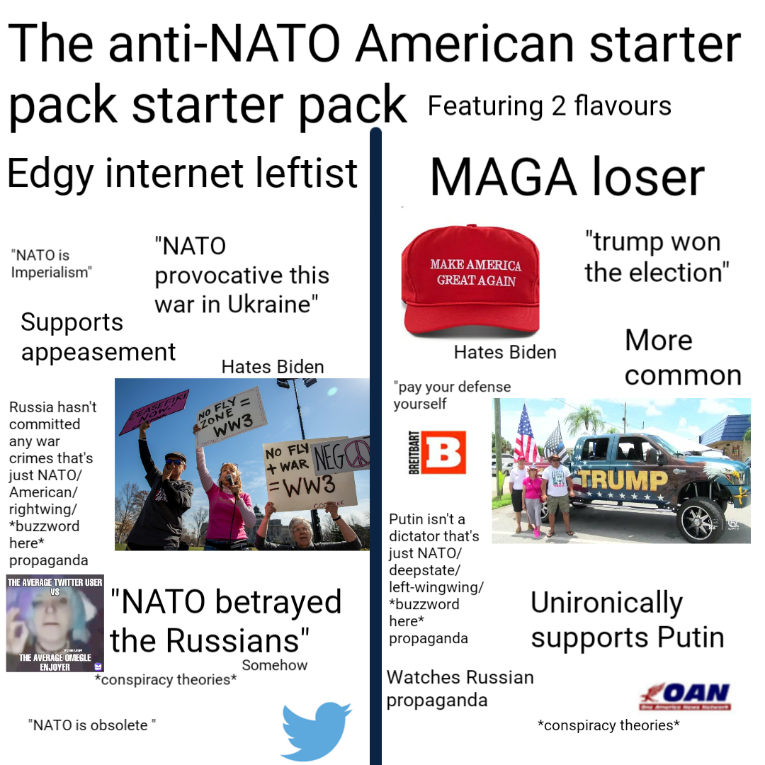 The anti-NATO American starter pack starter pack | /r/starterpacks ...