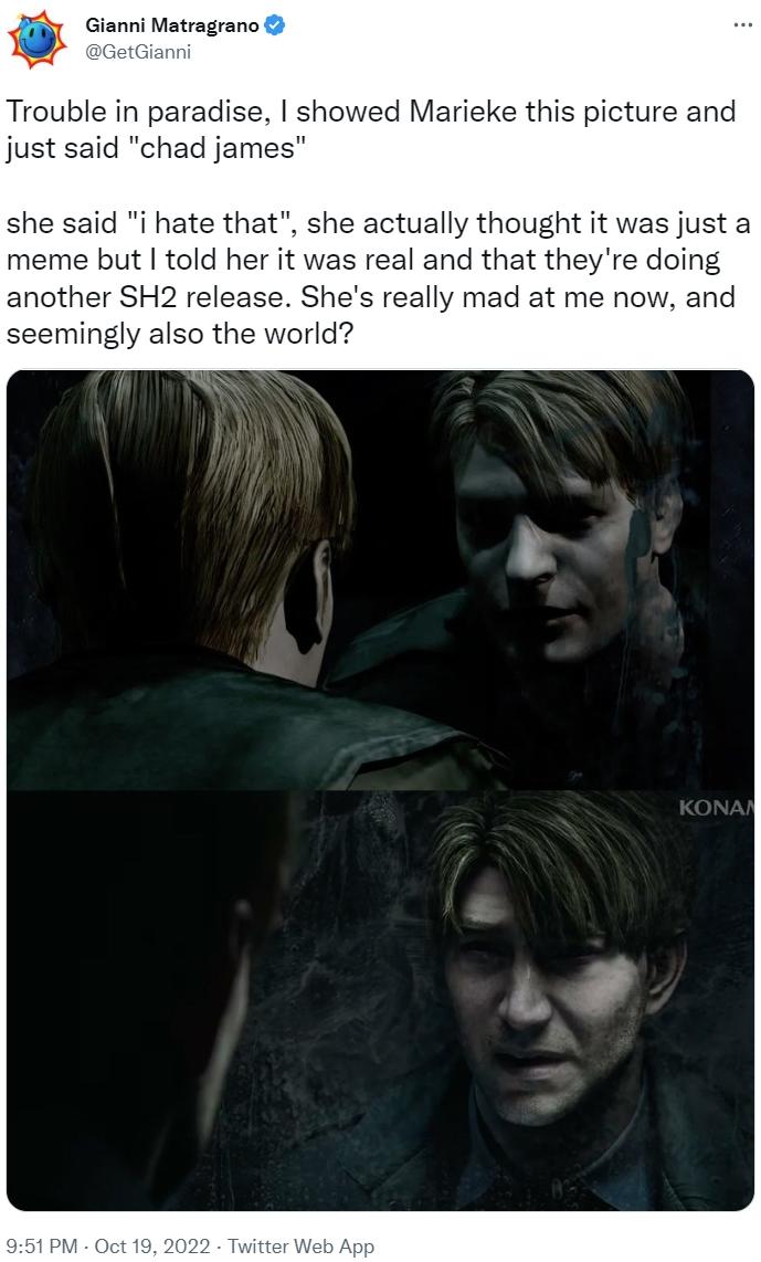 Trouble in paradise, I showed Marieke this picture and just said "chad ...