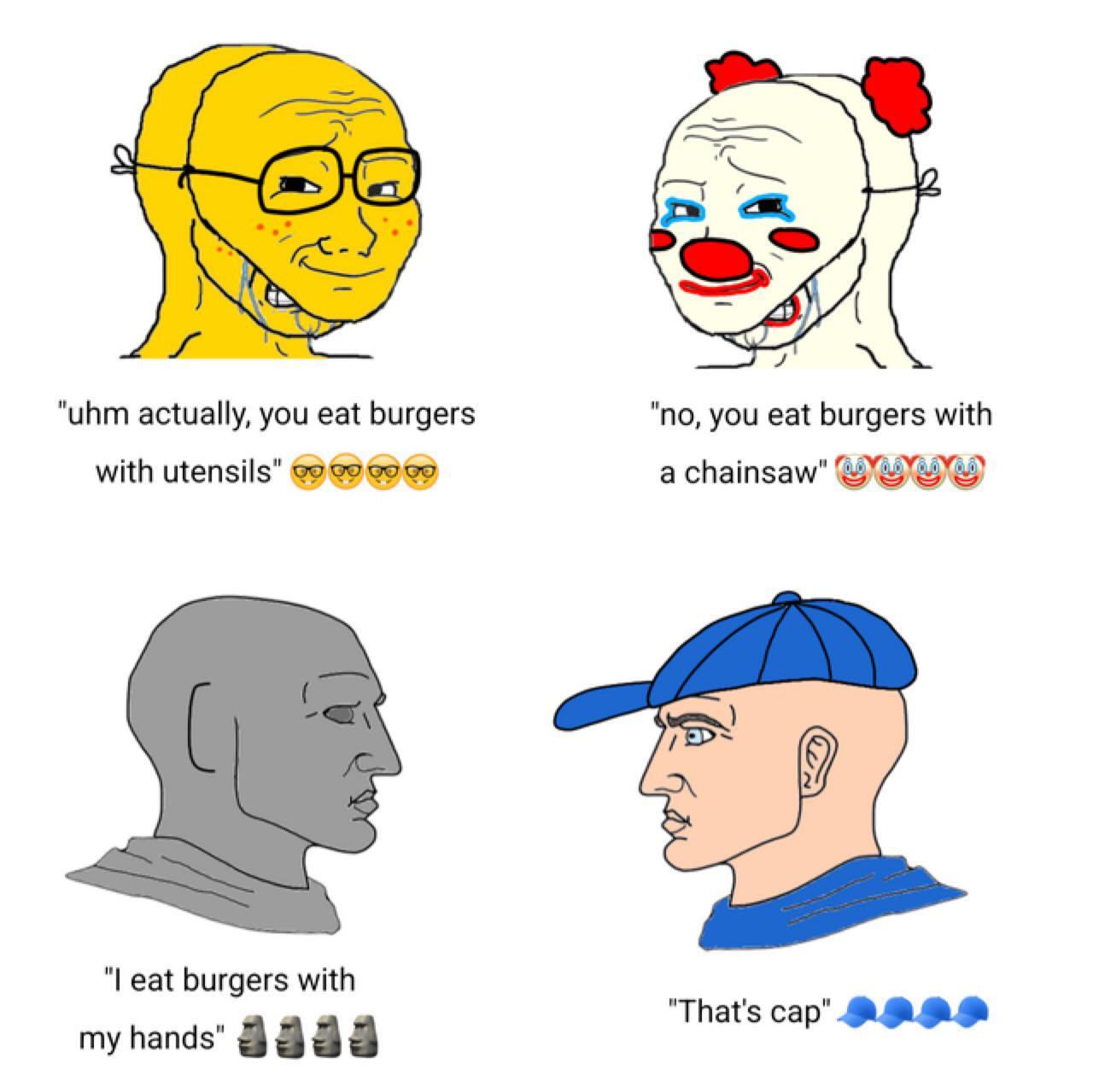 Yummy burgir | /r/okbuddyretard | OkBuddyRetard | Know Your Meme