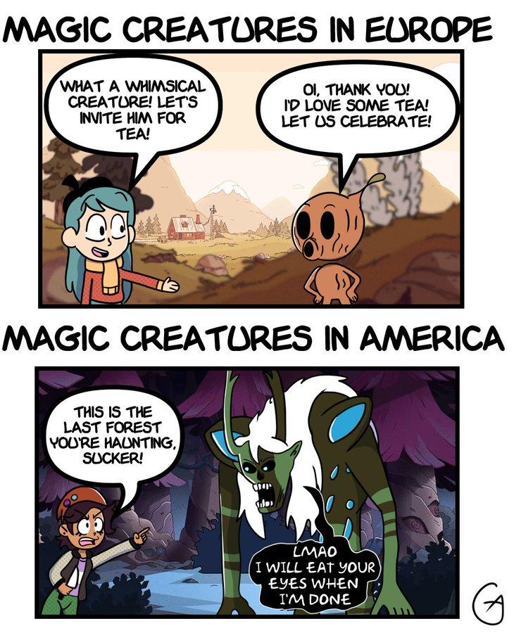 Continental Creatures by G.A Dominguez | Western Animation | Know Your Meme
